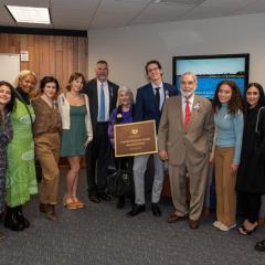 University Dedicates Virginia Rosanne Amato Memorial Patio | The ...